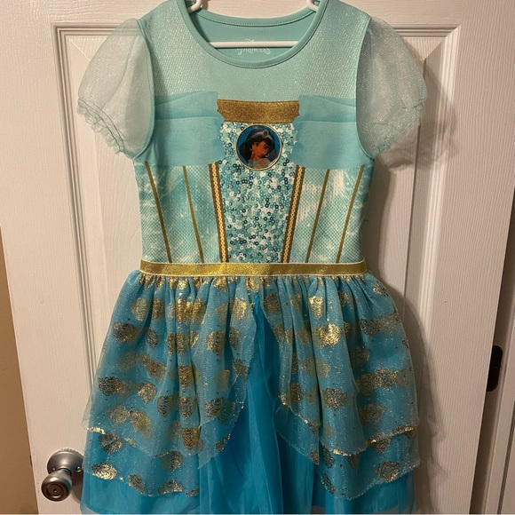 Disney | Dresses | Disney Princess Jasmine Dress Girls Size Large 12 ...